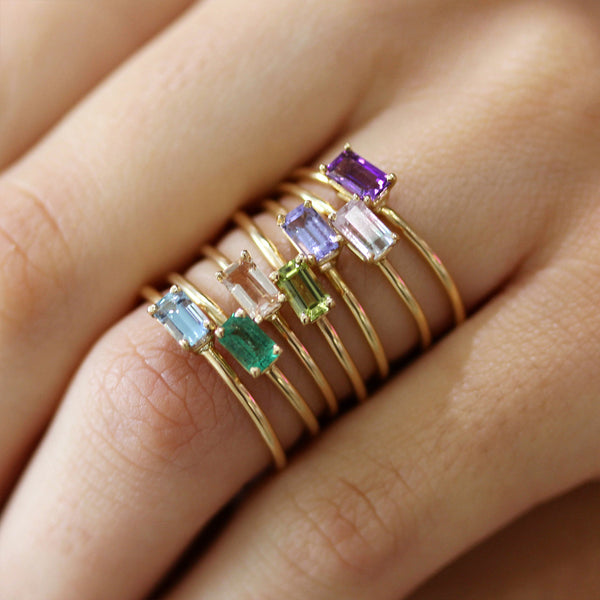 14K AMETHYST OCTAGON RING – LUMO