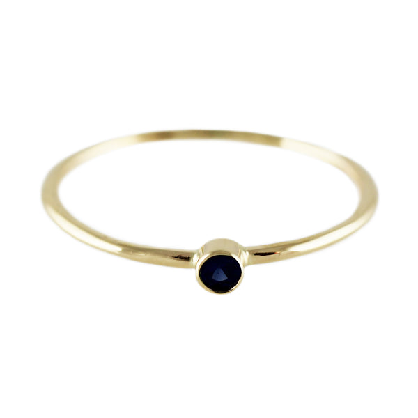 14K SINGLE SAPPHIRE RING – LUMO
