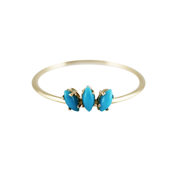PETITE TURQUOISE TIARA RING – LUMO